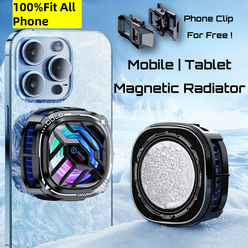 【COD】Magnetic Phone Cooler X76 Heat Sink Ice Cooling Radiator Cooling ...