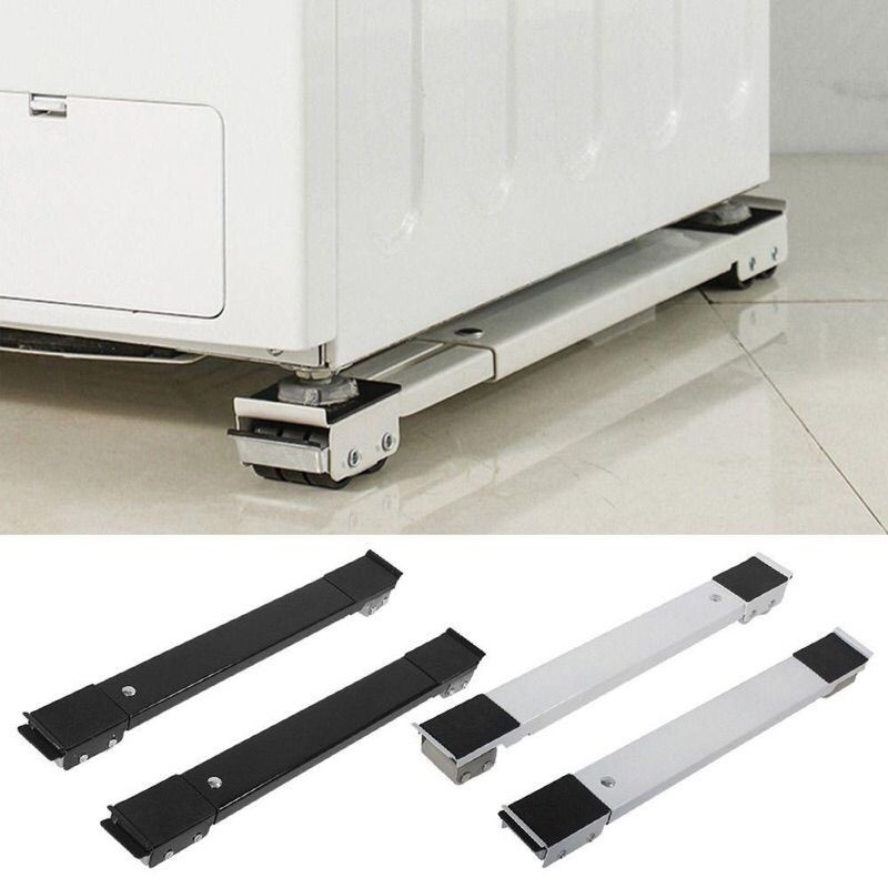 Washing Machine Refrigerator Stand with Wheels Set of 2 Sliders for ...