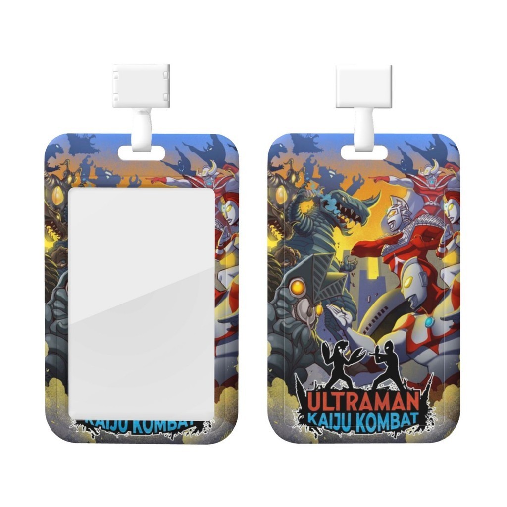 Ultraman ID Card Badge Holder Badge Lanyard Cartoon Anime Card Case ...