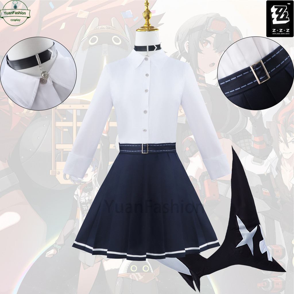 Zenless Zone Zero Ellen Joe School Uniform Cosplay Suit - Full Set ...