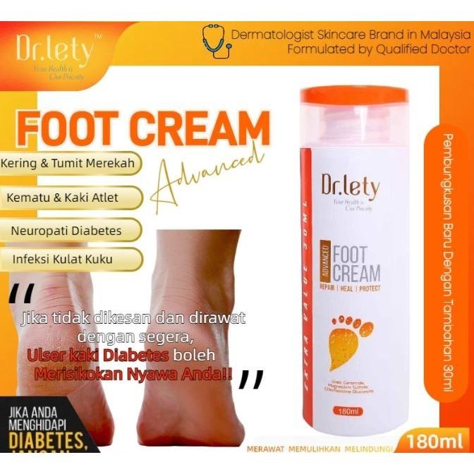 Dr Lety Foot Cream elak amputation kaki gatal dan kulit hitam elak ...