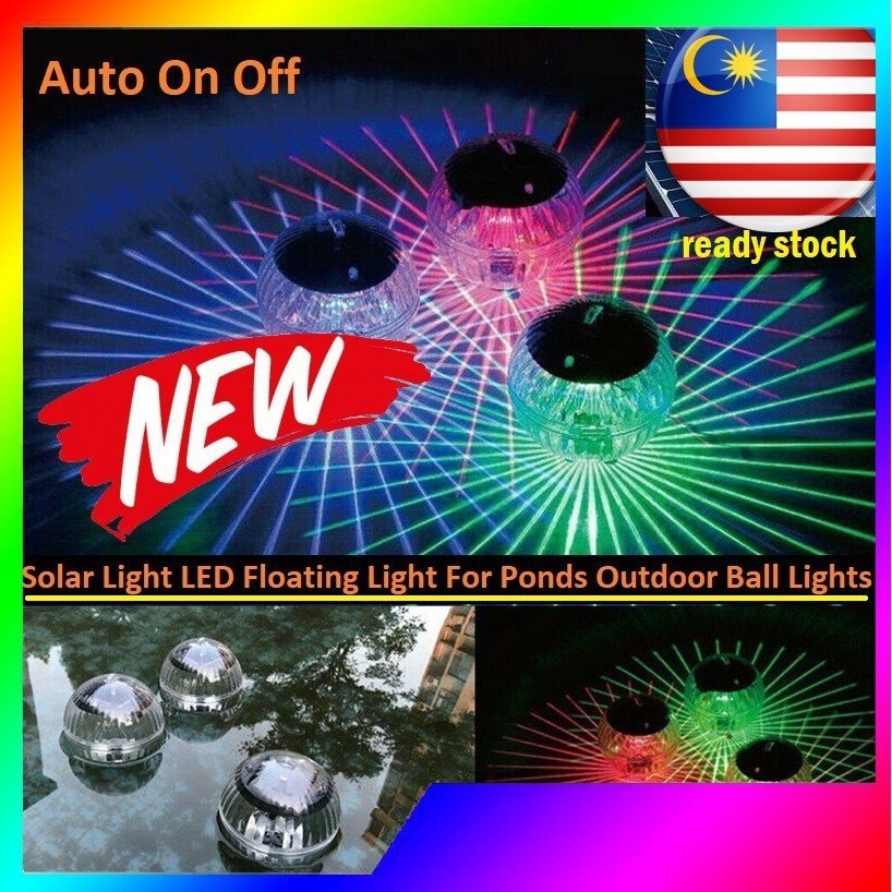New Stock Solar Led Waterproof Pool Water Ball Float Light Pelita Lawn ...