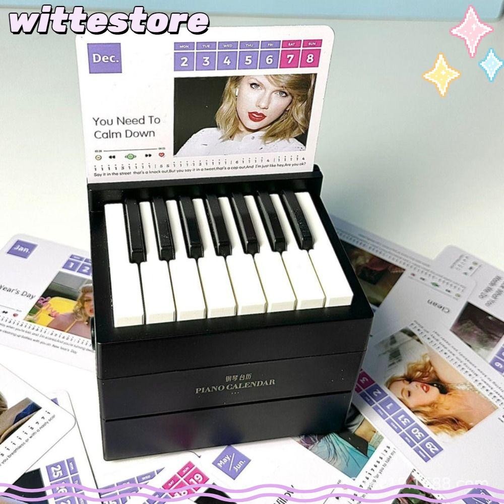 WITTE Taylor Piano Calendar, 2024 Playable Calendar Piano, Fashion ...