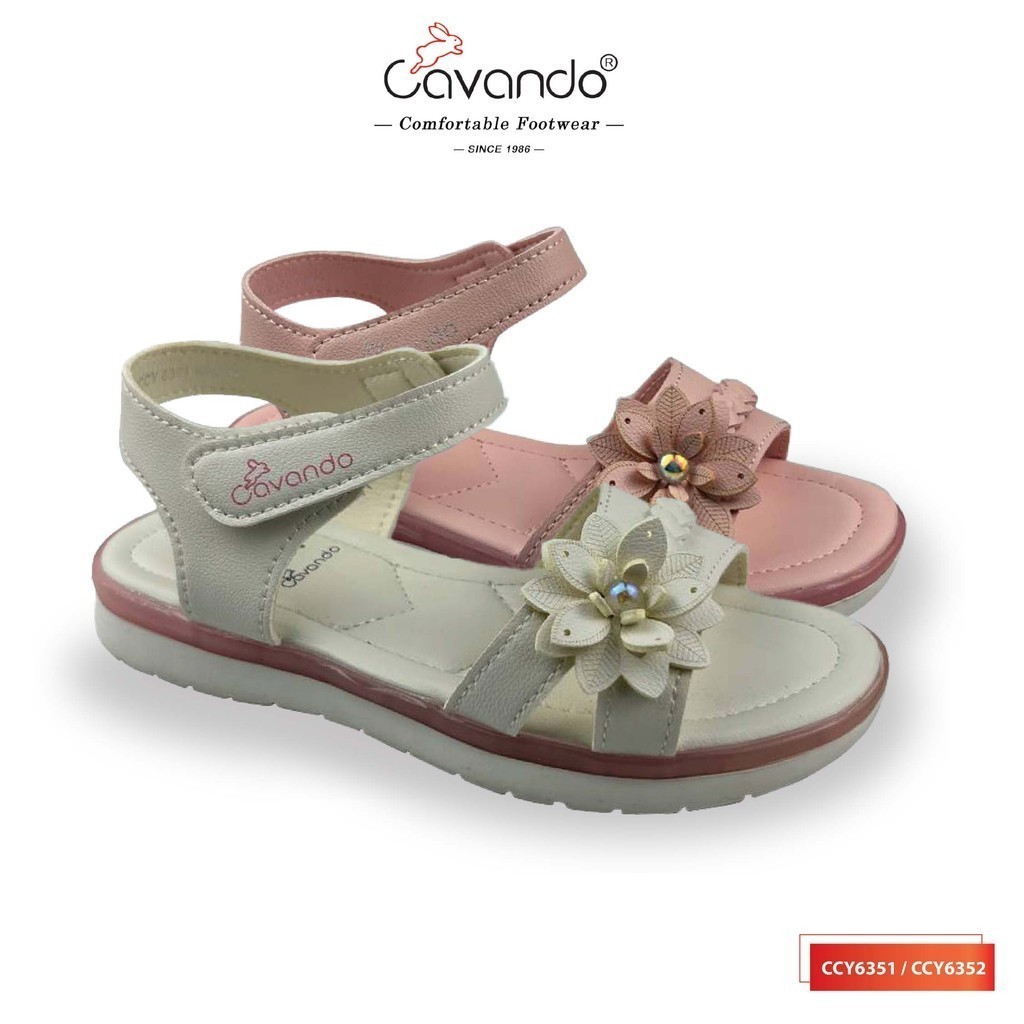 Cavando Sandal Kanak-kanak Putih / Merah Jambu Kid's Sandals CCY6351 ...