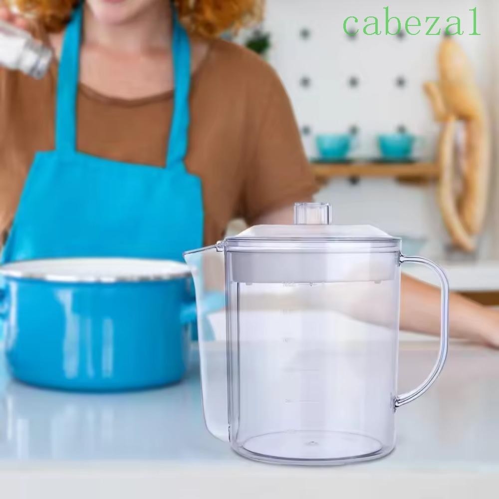 CABEZA Fat Separator Jug, High Temperature Resistance 1.5L Oil Grease ...