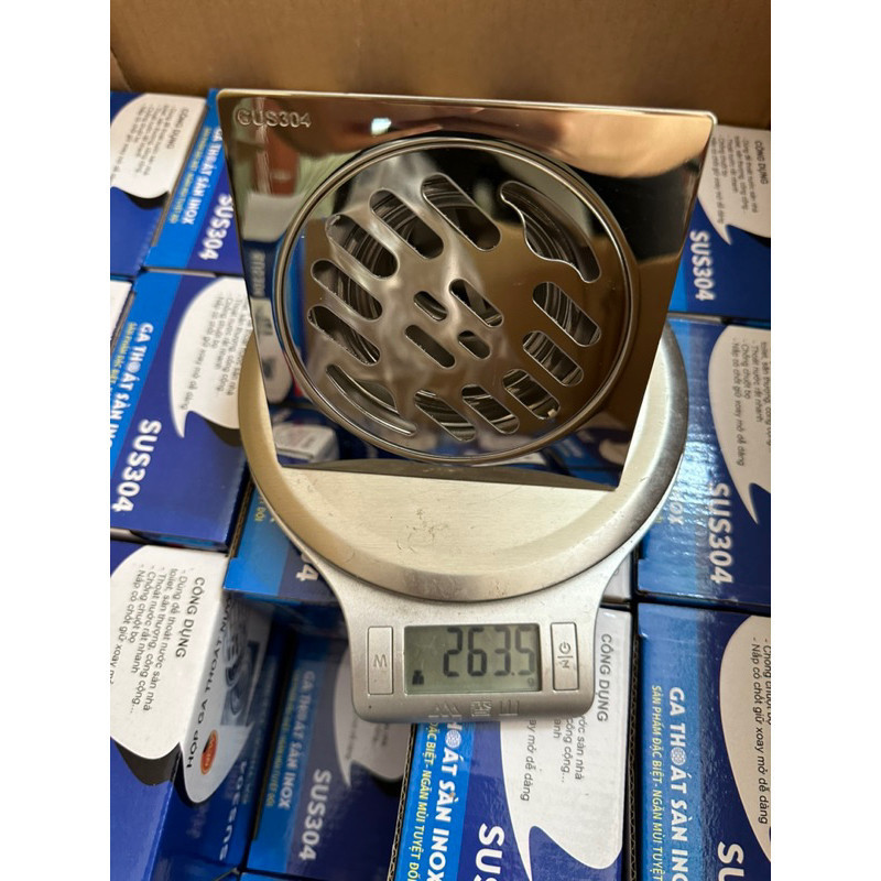 304 Stainless Steel Anti-Odor Floor Drain, Face 12x12CM (installed with ...