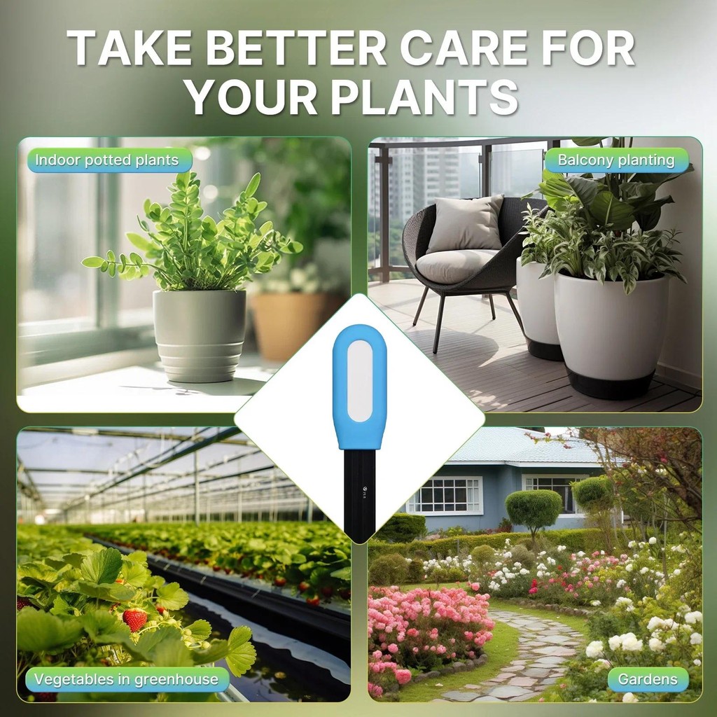 MOES Smart ZigBee Soil Temperature Meter Moisture Humidity Sensor Plant Monitor Detector Garden ...