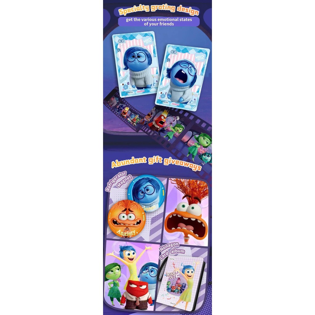 Inside Out 2 Blind Box Cards Booster Box Anime Tcg Ccg Collectable Gift ...