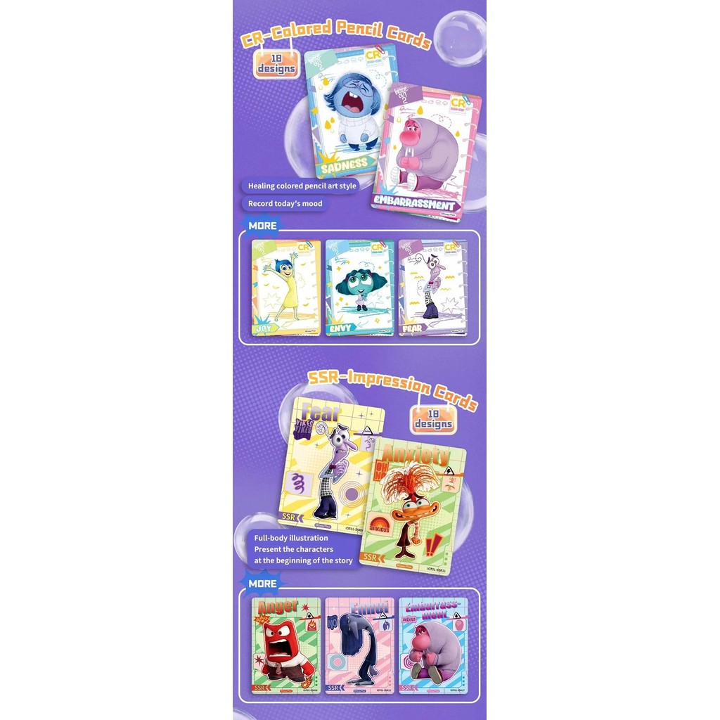 Inside Out 2 Blind Box Cards Booster Box Anime Tcg Ccg Collectable Gift ...