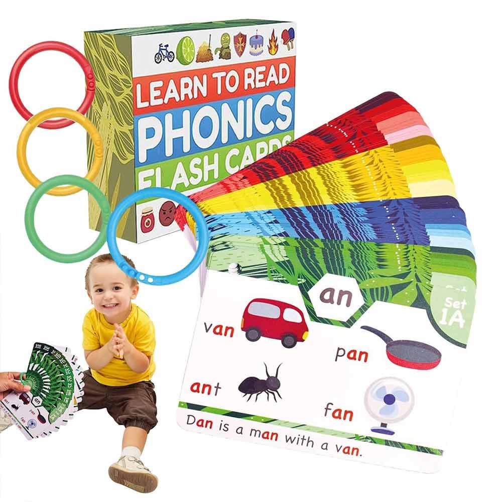 Sight Words Flash Cards Learn To Read In 20 Stages Digraphs Cvc Blends Shopee Malaysia