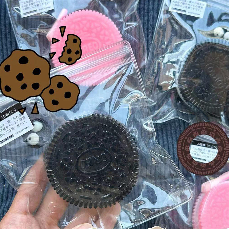Big Oreo Handmade Silicone Stress Relief Squishy Toy Mochi Taba Squishy ...