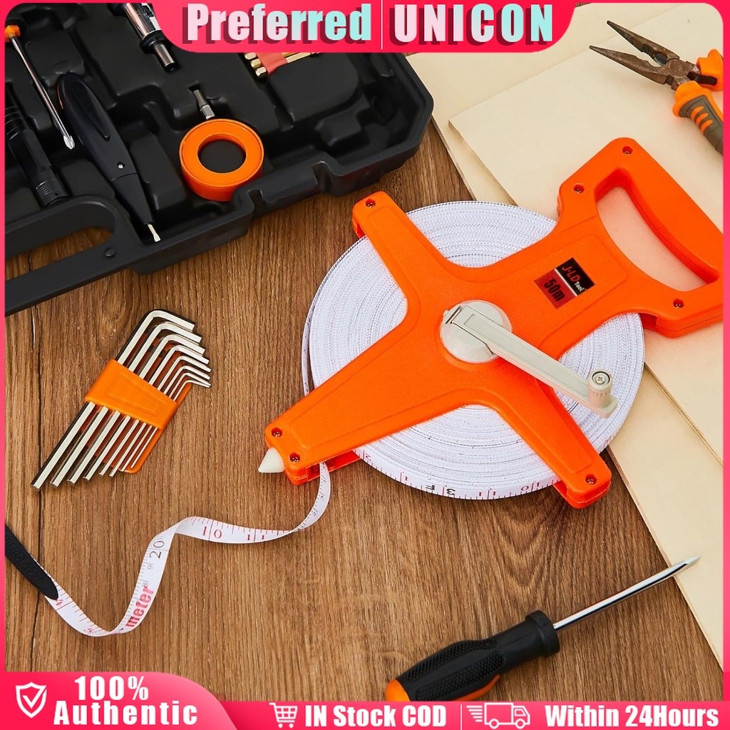 100M Fiberglass Measuring Tape Rolled Tape Durable Heavy Duty Meter ...