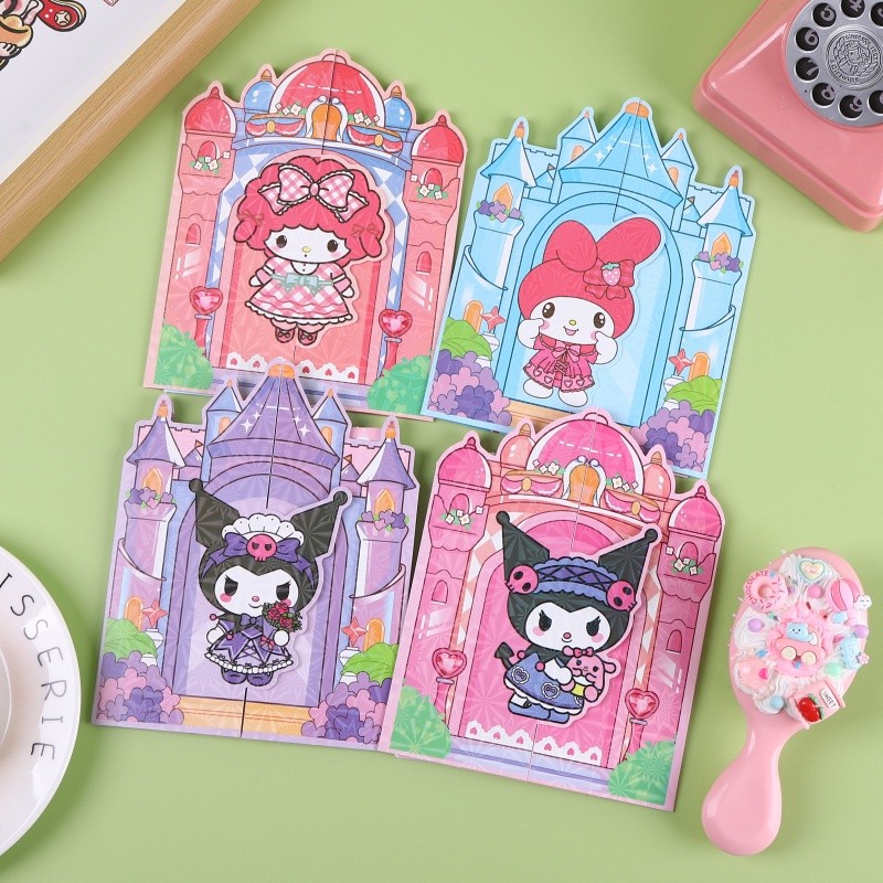 New Sanrio Magic Wardrobe Stickers Dress Up Wardrobe Show Laser Quiet ...