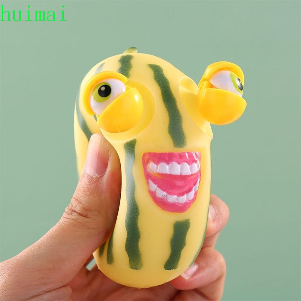 HUIMAI Watermelon Pinch Toy, Slow Rebound Explosive Eye Eyes Popping ...