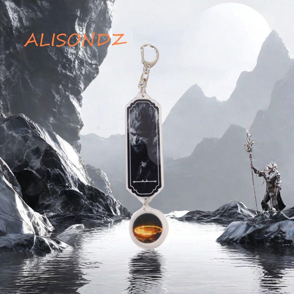 ALISONDZ WuKong Figure Keychain, Black Myth Wukong Gold Band Acrylic ...