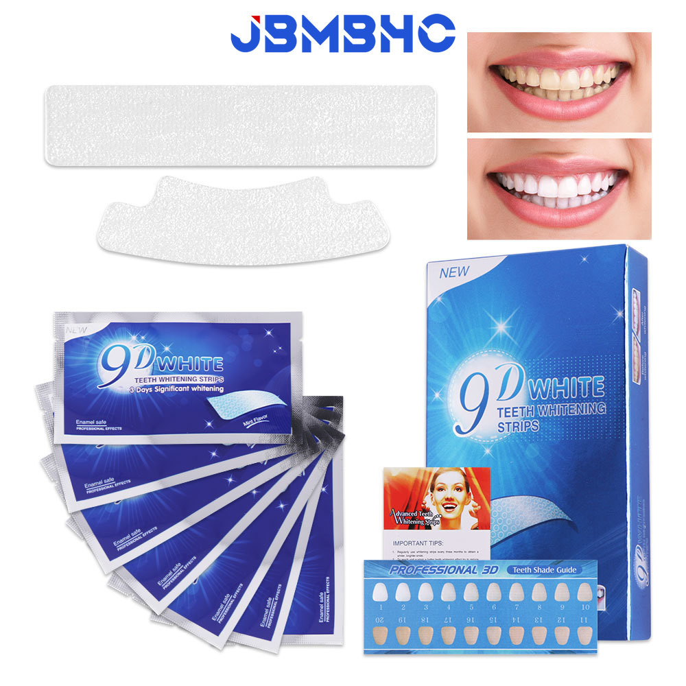 7 PCS Teeth Care Paste 9D Dental White Patch Teeth Whitening Strips ...