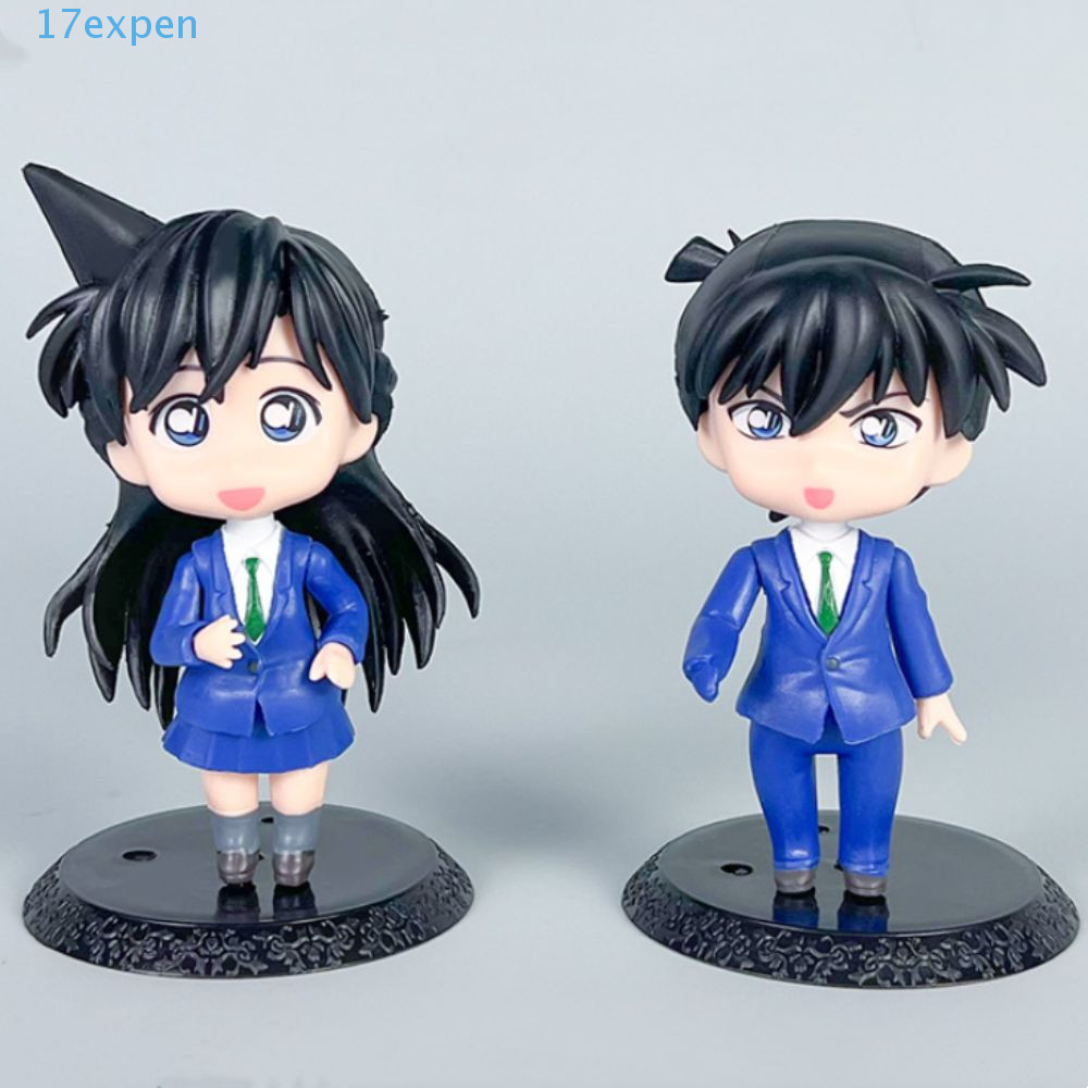 EXPEN 6pcs/set Detective Conan Action Figures, Q Version 3D Detective ...
