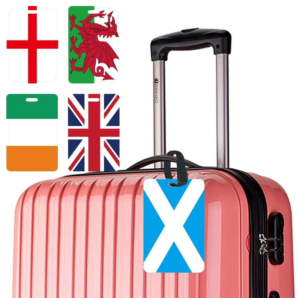 PU Leather Luggage Tag Name ID Labels Travel Suitcase Convenient ...