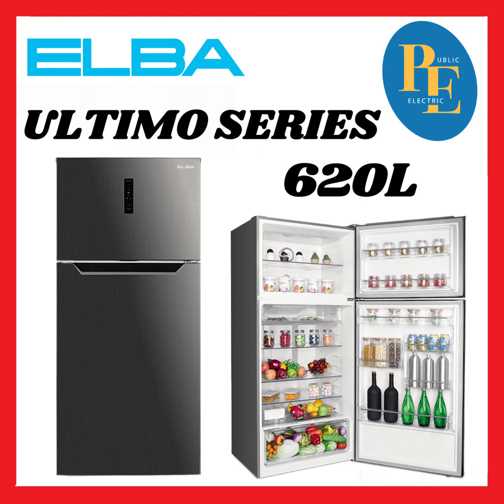ELBA 620L Ultimo Series 2-Door Refrigerator ER-K6253D(SV) | Shopee Malaysia