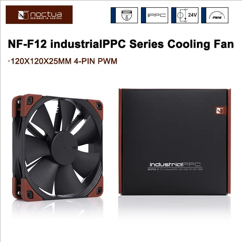 Noctua NF-F12 industrial PPC 3000RPM PWM 120mm 12V 4Pin High ...