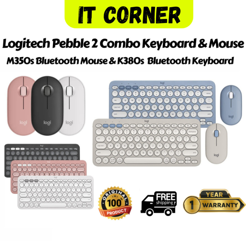 Logitech Pebble Mouse 2 Slim Bluetooth Wireless Mouse M350s / K380s ...