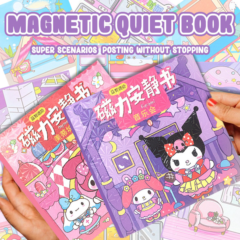Sanrio Melody Magnetic Quiet Book Diy Quiet Book Handmade DIY children ...