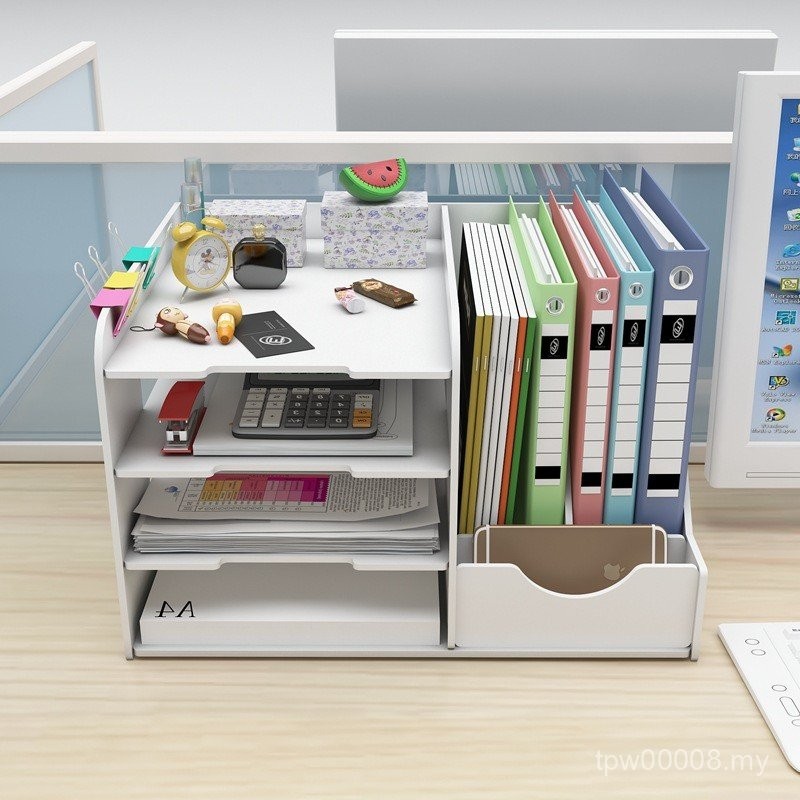 Rak fail versi lengkap, kabinet fail komputer meja penyimpanan pelbagai ...