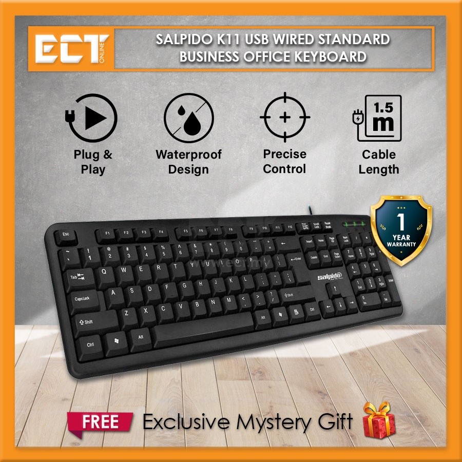 Salpido K11 USB Wired Standard Business Office Keyboard | Shopee Malaysia