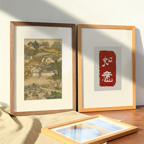 frame gambar besar dinding photo frame home decor frame gambar besar Bingkai foto A4 kayu ...