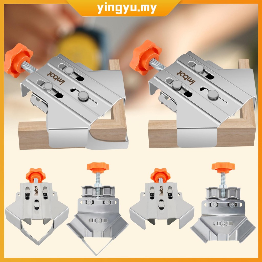 2/4Pcs Woodworking Right Angle Clamp 90 Degree Corner Clamp Open and ...