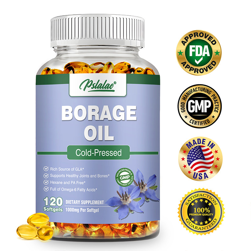 Pslalae Borage Oil Supplement, Rich Source of GLA, Maintain Joint and ...