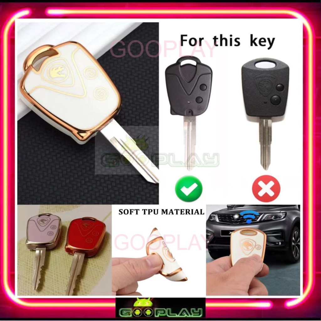 Proton Saga BLM Flx Satria Neo Waja Wira Car Key Cover Kunci Kereta ...