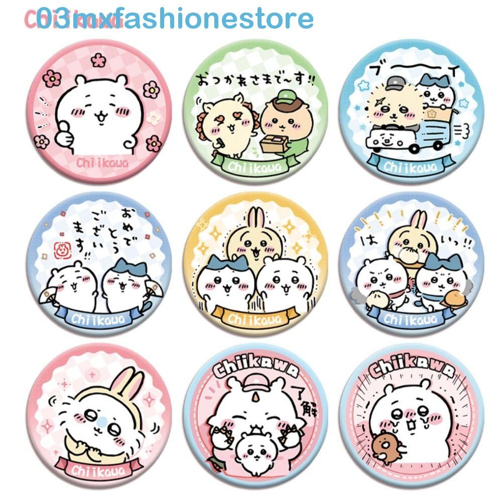 MXFASHIONE Anime Chiikawa Pin, Breastpin Momonga Hachiware Brooch ...