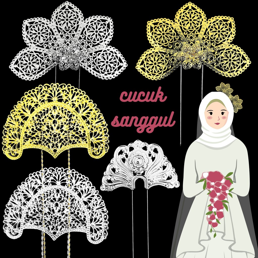 Cucuk Sanggul Rambut Tudung Tradisional Nikah Kahwin Tunang Dinner ...