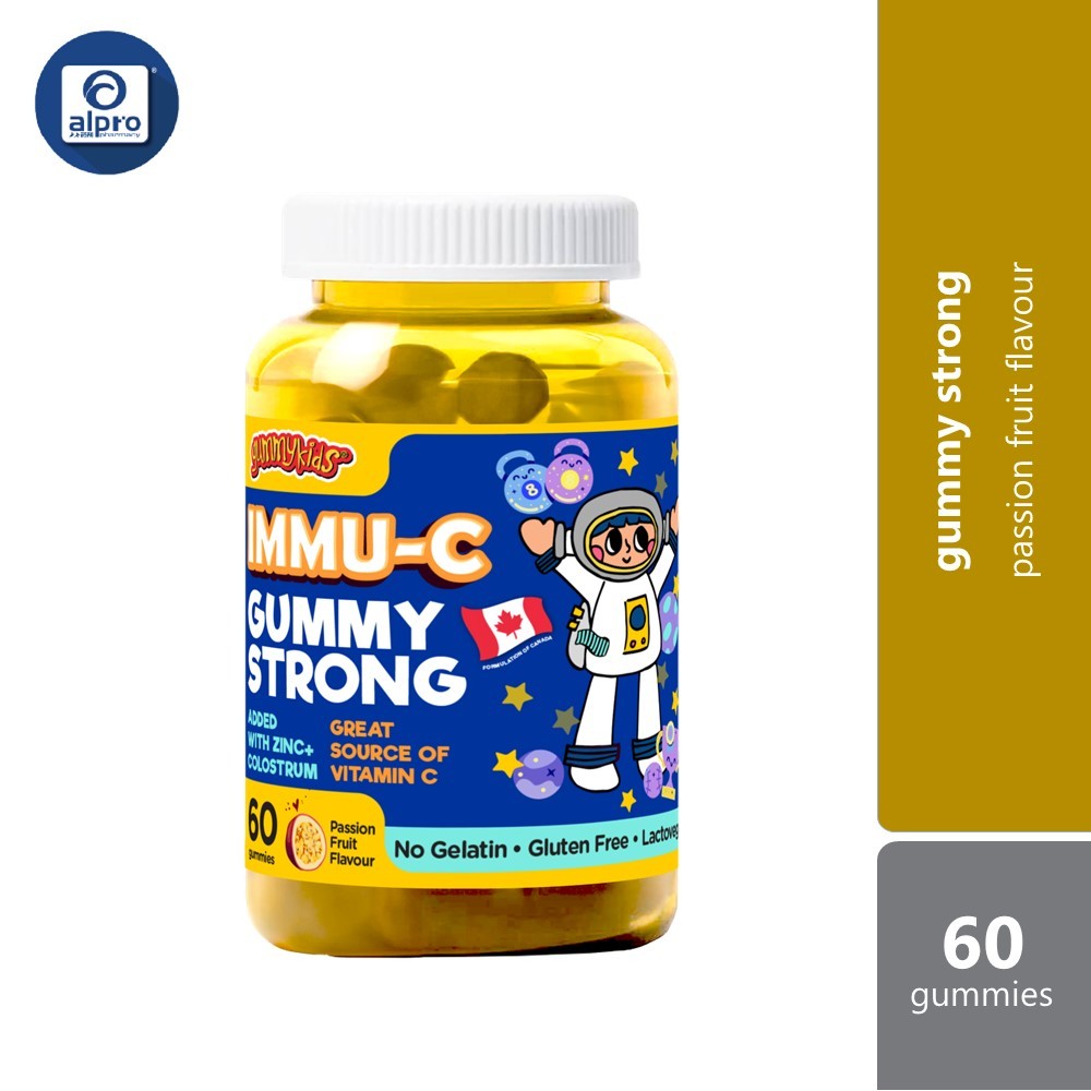 Gummykids Immu-C Gummy Strong 60s | Kids Immune Booster with Vitamin C ...