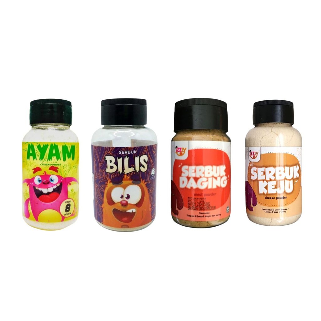 Izzly Baby Food Seasoning Protein Powder Serbuk Perasa Makanan Bayi (7m ...