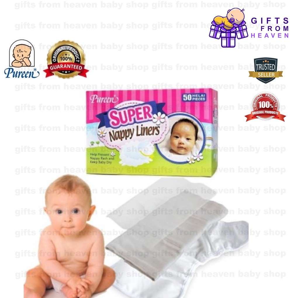PUREEN SUPER NAPPY LINER 50S PINK BEST BUY | Shopee Malaysia
