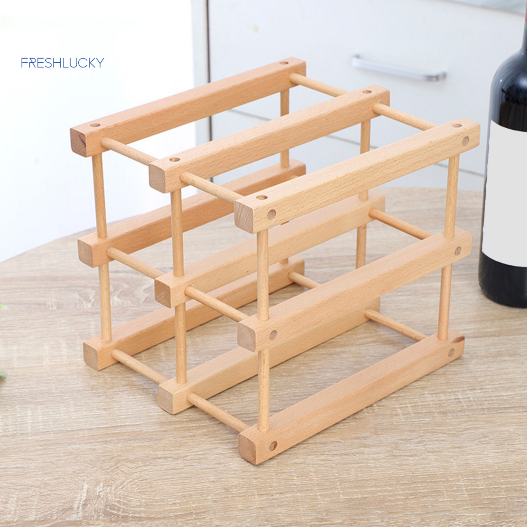 Stackable Modular Wine Storage Racks Stackable Wooden Wine Rack for 12 ...