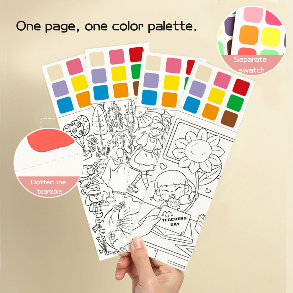 HD| Travel Painting Watercolor Set Mini Watercolor Art Set Mini ...