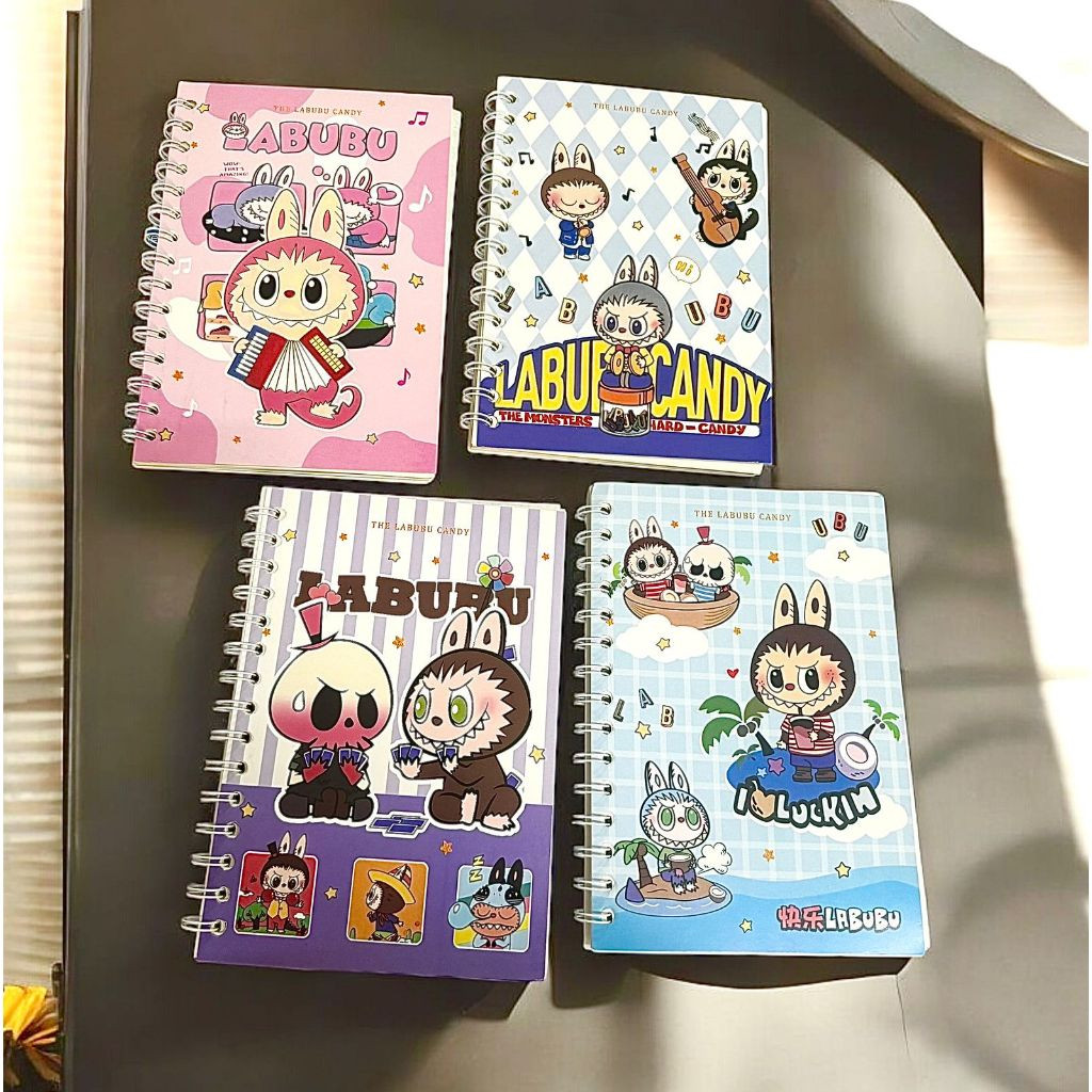 (AJ) Labubu Writing Book Ring A5/Notebook A5/School Writing Book ...