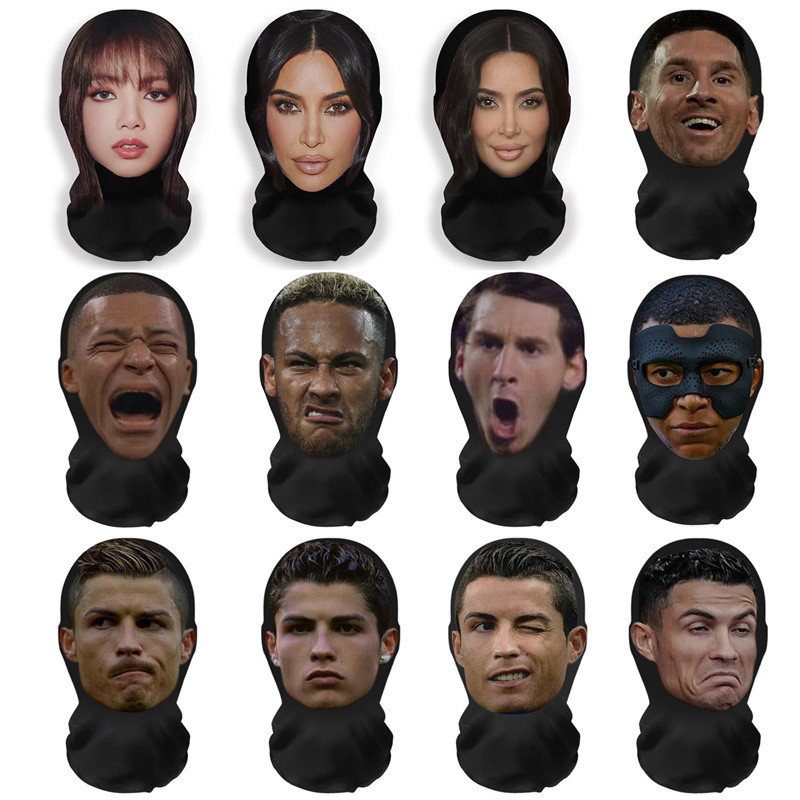 64 Styles 3D Prited Mask Celebrity Cosplay Full Face Masks Party Role ...