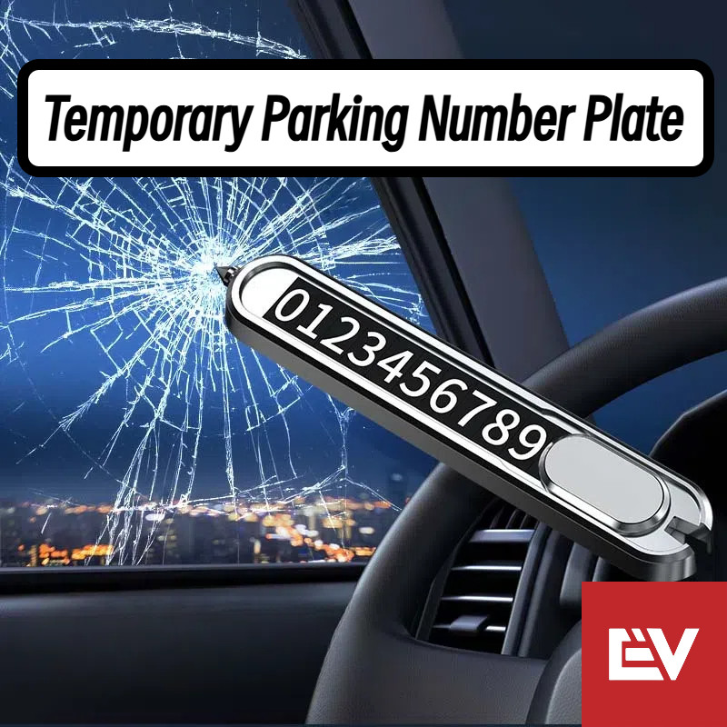 Car Mounted Temporary Parking Number Plate Magnet Attach Numbers with ...