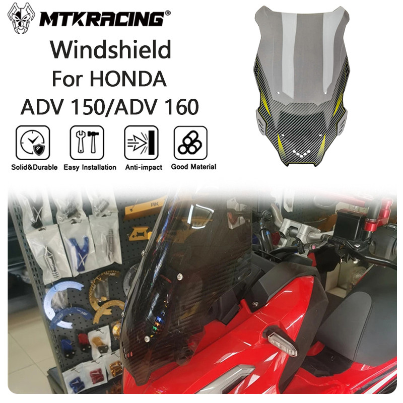 windshield For HONDA ADV150 2019-2021 ADV160 2022-2024 Front Windscreen ...