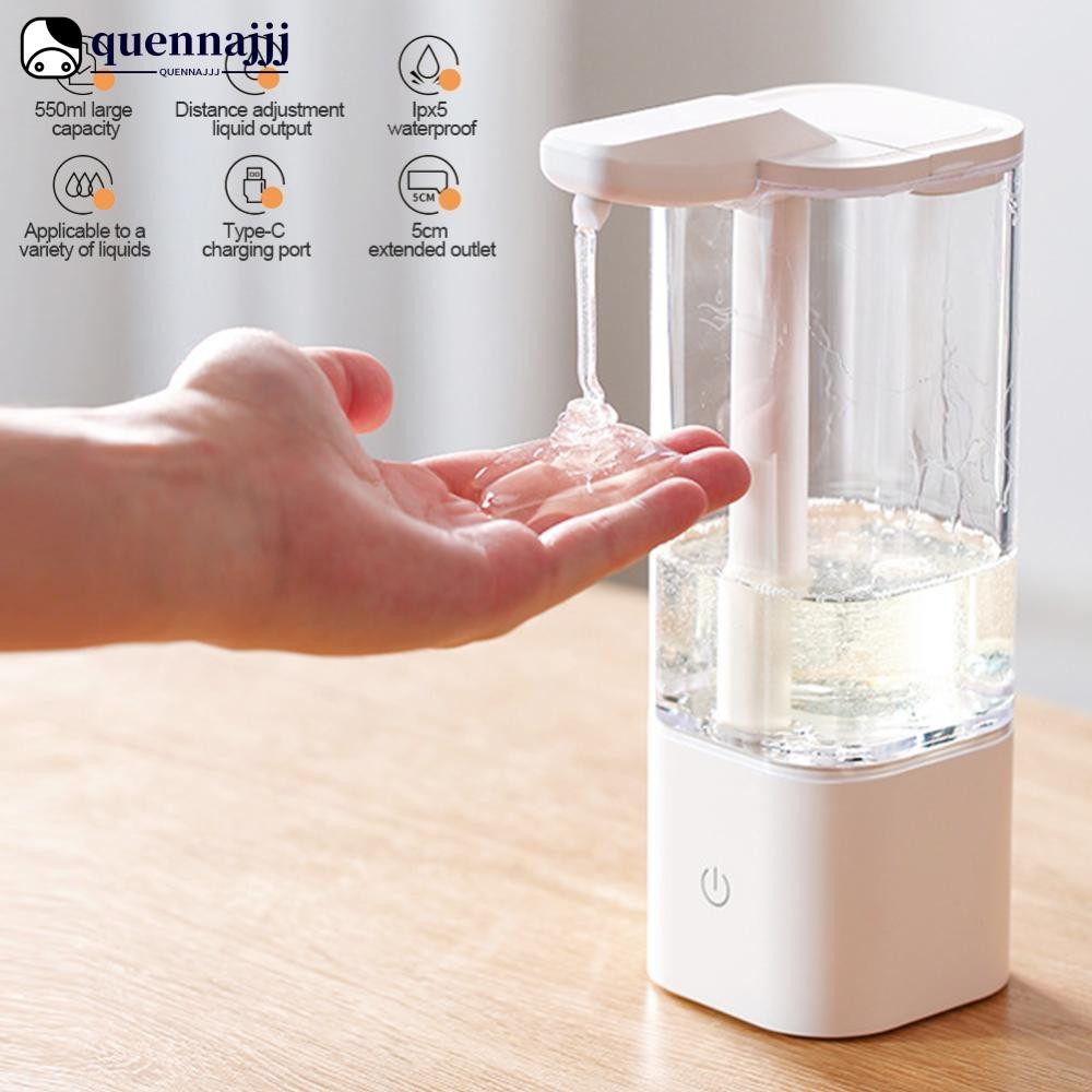 QUENNA 550ml Automatic Dish Soap Dispenser Smart Bathroom Shampoo ...