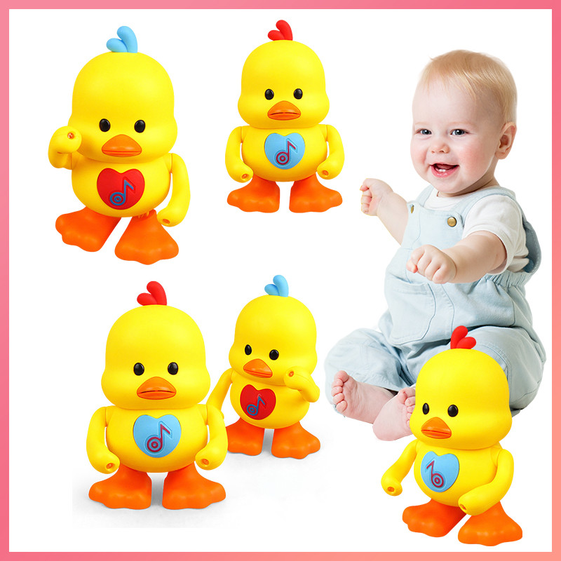 Electric Dancing Duck Toy Duck Robot with Light and Music Educational ...