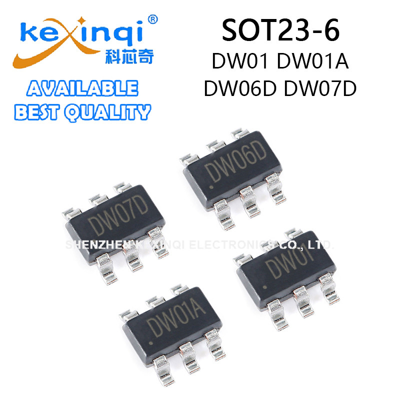 (5-20pcs) DW01 DW01A DW06D DW07D SOT23-6 SMD Battery Power Management ...