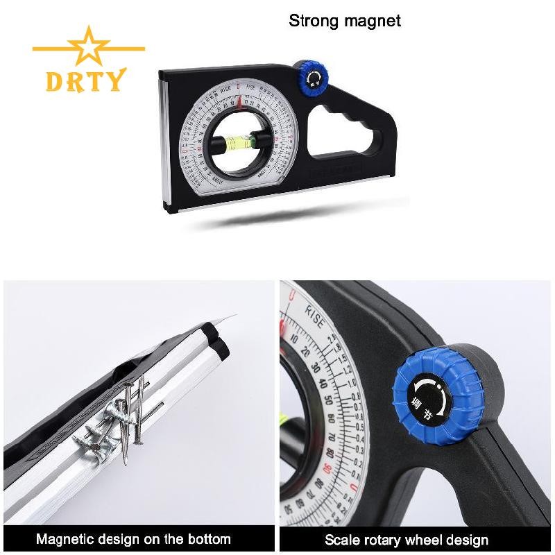 Slope Measuring Instrument Gauge Inclinometer Multi-function Angle Meter Ruler Tools | Shopee ...