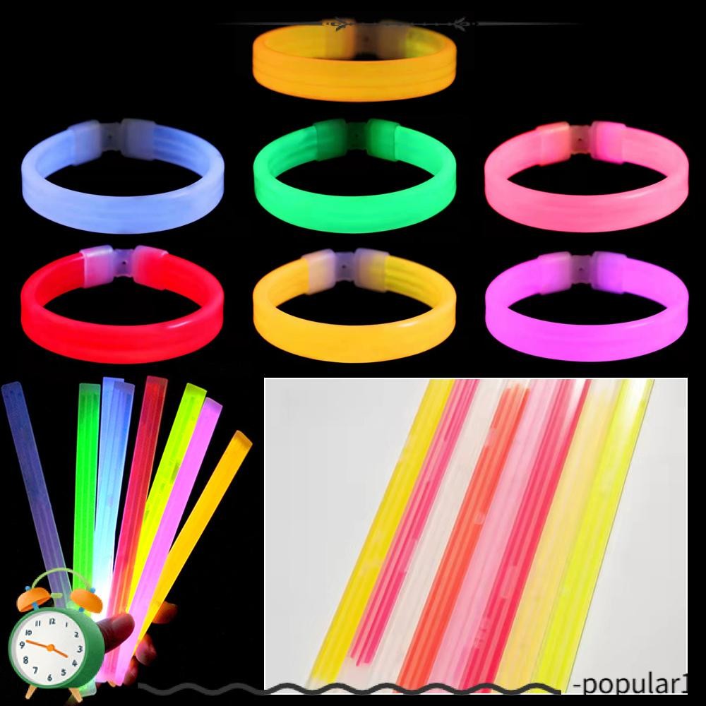 POPULAR Silicone Bracelet, Glow In The Dark Shine Cuff Luminous ...