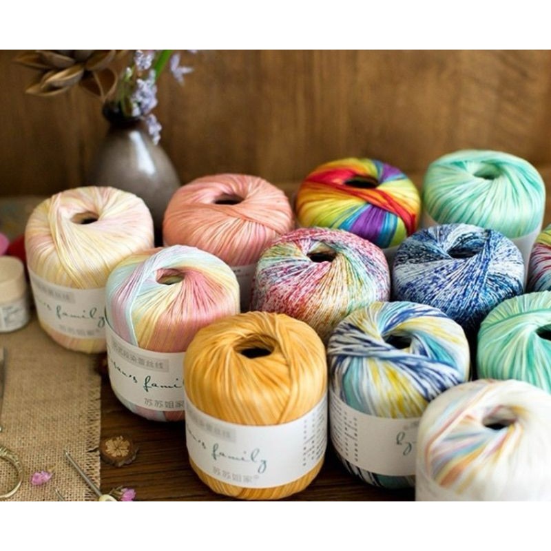 Lace Susan yarn 3 colors for summer clothes (roll 40gr) | Shopee Malaysia