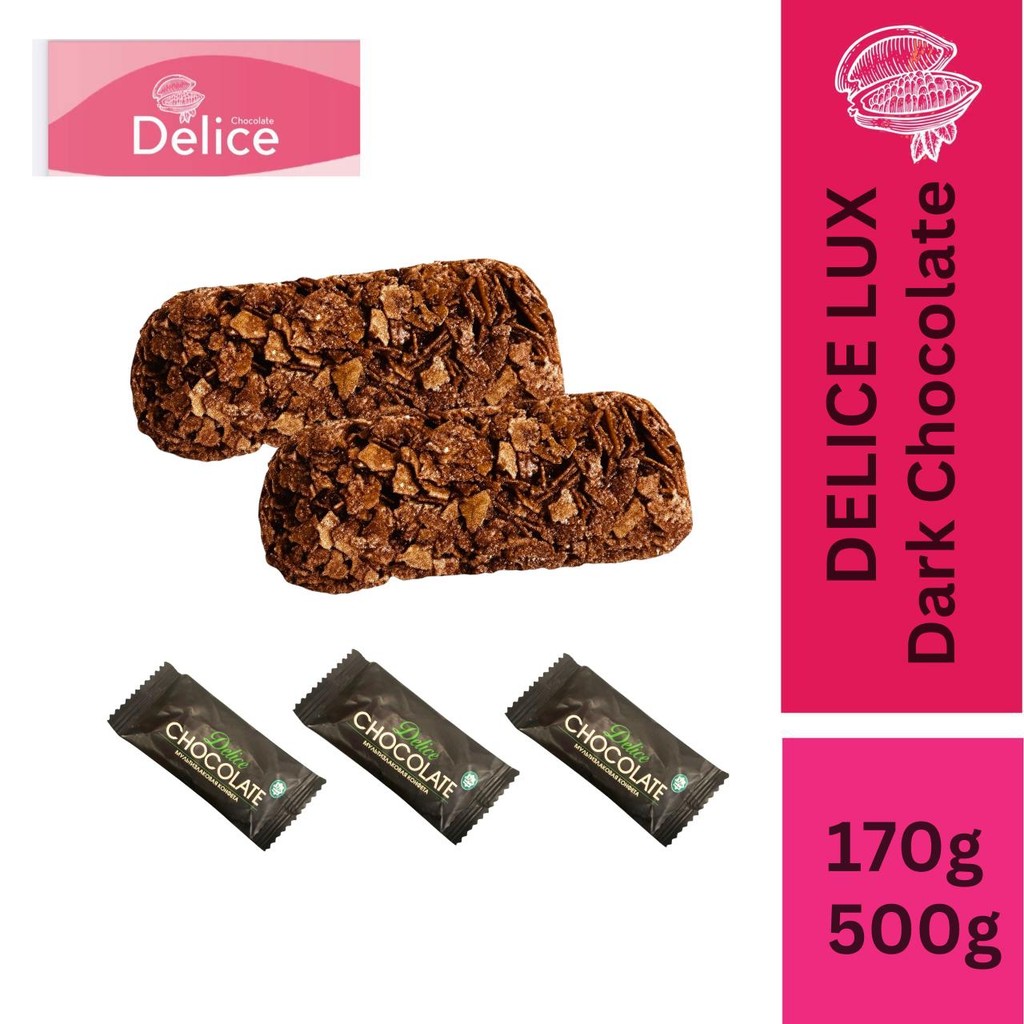 Delice LUX Coklat Gelap | Delice Lux Dark Chocolate, Snek Sihat Viral ...